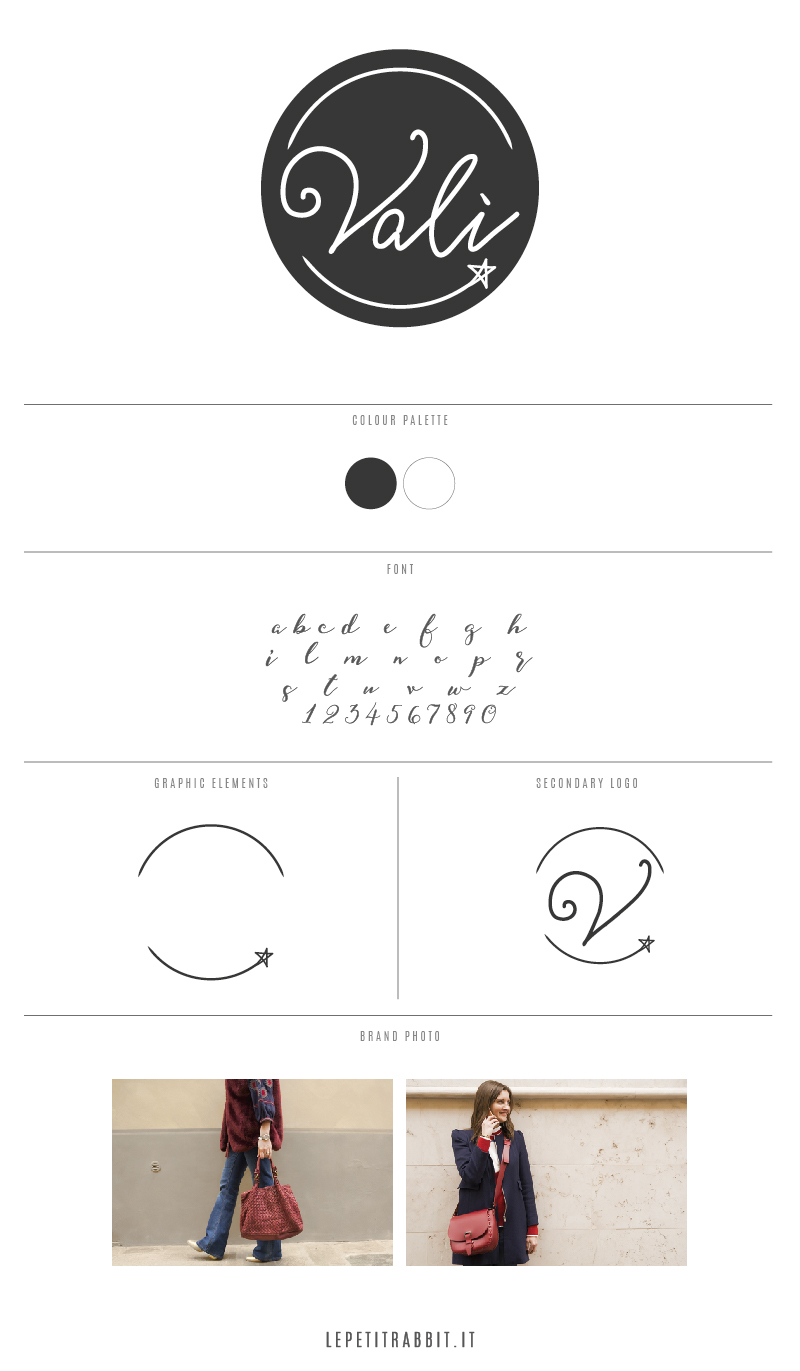 Branding | Valì new logo design | Giulia in bold